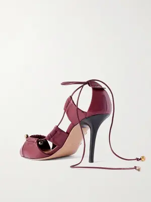 Chloé Luna Pleated Leather Pumps