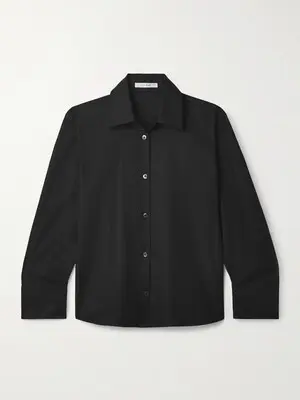 THE ROW Frou Cotton-blend Poplin Shirt