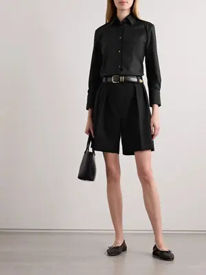 THE ROW Frou Cotton-blend Poplin Shirt