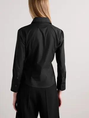 THE ROW Frou Cotton-blend Poplin Shirt