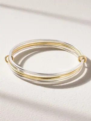 SPINELLI KILCOLLIN Lumin Set Of Three 18-karat Bracelets - Gold