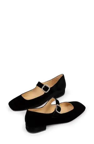 Penelope Chilvers Velvet Mary Jane Flat