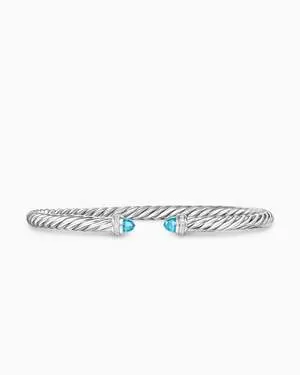 David Yurman Cable Flex Bracelet - Blue Topaz