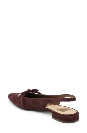 Dolce Vita Payge Pointed Toe Slingback Pumps - Mulberry Suede