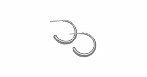 JENNIFER ZEUNER JEWELRY Simone 1" Hoop Earrings