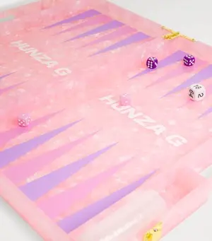 Hunza G X Maison Games Backgammon Set - Pink