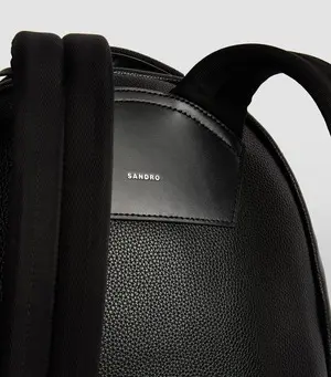 Sandro Leather-trim Backpack