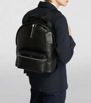 Sandro Leather-trim Backpack