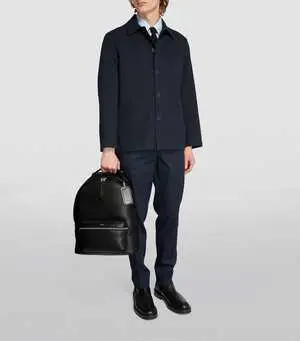 Sandro Leather-trim Backpack