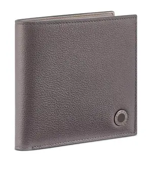 BVLGARI Leather Bifold Wallet Grey