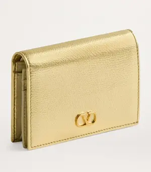Valentino Garavani Leather Vlogo Signature Bifold Wallet