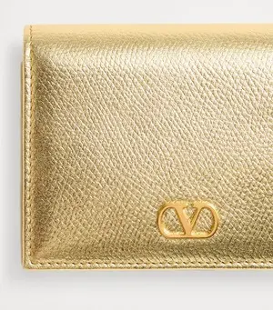 Valentino Garavani Leather Vlogo Signature Bifold Wallet