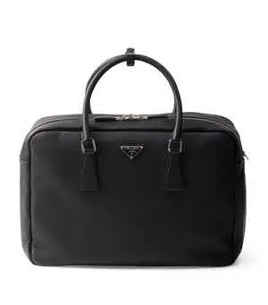 Prada Leather Briefcase - Black