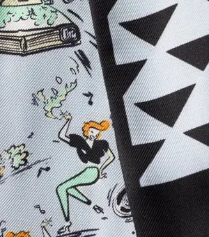 Prada Silk Printed Twilly