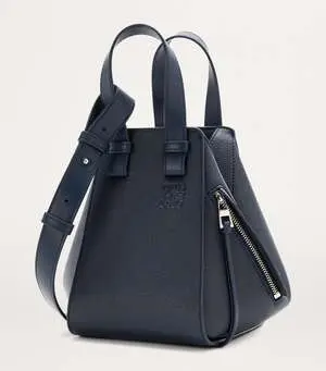 Loewe Leather Hammock Top-handle Bag - Navy