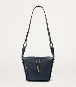 Loewe Leather Hammock Top-handle Bag - Navy