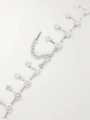 Completedworks Recycled Rhodium-plated Cubic Zirconia Chain Necklace