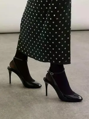Alaïa 90 Patent-leather Pumps - Black