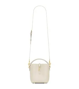 Saint Laurent Mini Le 37 Bucket Bag - White