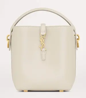 Saint Laurent Mini Le 37 Bucket Bag - White
