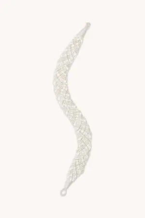 Merlette Natura Braided Belt - White Ivory