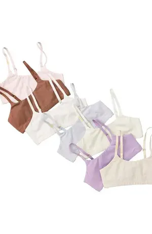 YELLOWBERRY Pipit Pima Cotton Bra 3pk - Beige