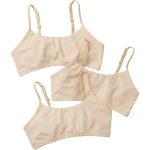YELLOWBERRY Ladybug Cotton Bra 3pk - Beige