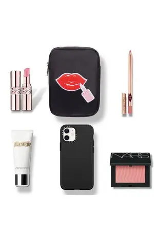 BLOC BAGS Mini Lipgloss Cosmetics Bag - Black