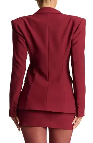 Naked Wardrobe Fitted Blazer - Cabernet