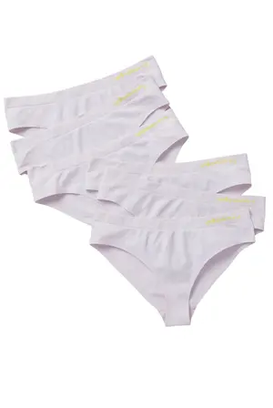 YELLOWBERRY 6pk Seamless Bikini Underwear With Bonded Seam - Snowflake