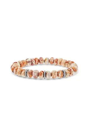 Sheryl Lowe Mexican Fire Opal And Diamond Bracelet - Fire Opal / Sterling Silver