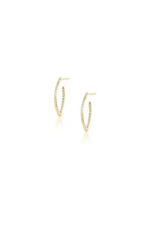 Sheryl Lowe Diamond Baby Marquis Earring - 14kt Yellow Gold