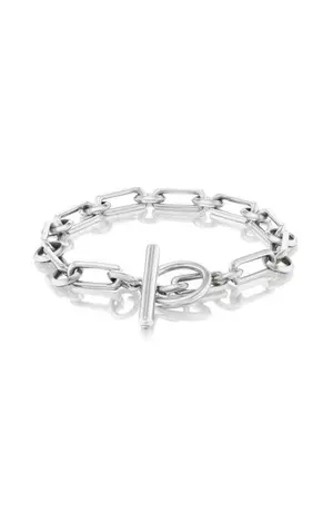 Sheryl Lowe Oval Link Chain Bracelet With Toggle