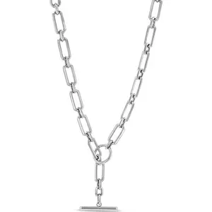 Sheryl Lowe Oval Link Chain Necklace - Sterling Silver