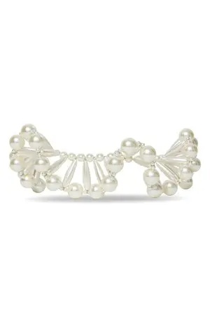 Lele Sadoughi Faux Collar Necklace - Pearl