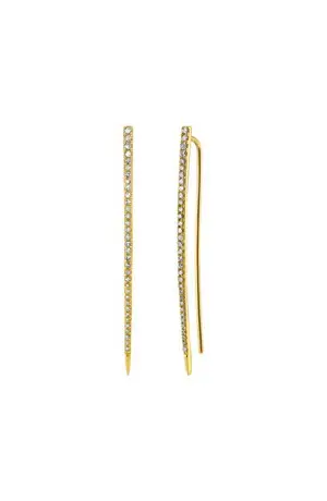 Sheryl Lowe Diamond Spike Earrings - 14kt Yellow Gold