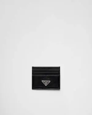 Prada Leather Card Holder - Black