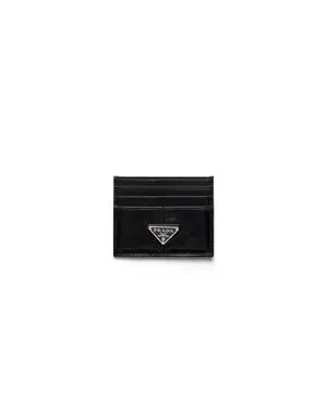 Prada Leather Card Holder Black