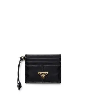 Prada Leather Card Holder - Black