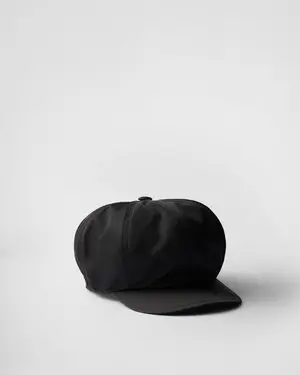 Prada Re-nylon Newsboy Cap - Black
