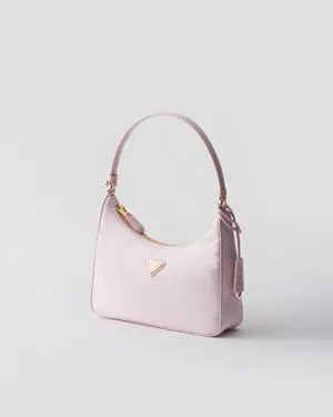 Prada Re-edition 2005 Re-nylon And Saffiano Mini Bag - Alabaster