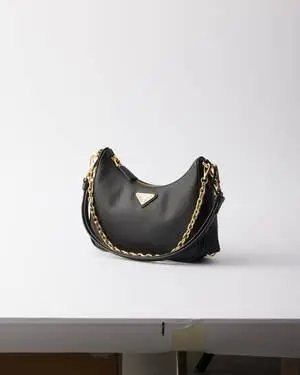 Prada Re-edition Mini Saffiano Leather Bag - Black