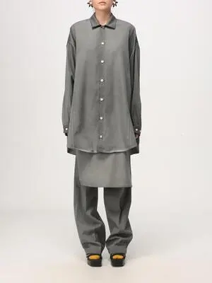 Sunnei Long Sleeve Button Up Shirt - Grey