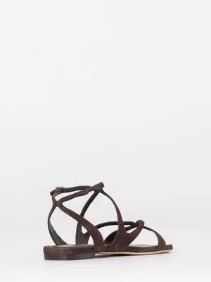 JIMMY CHOO Ayla Suede Sandals - Brown