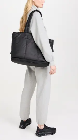 CALPAK Luka Expandable Laptop Tote Bag - Matte Black