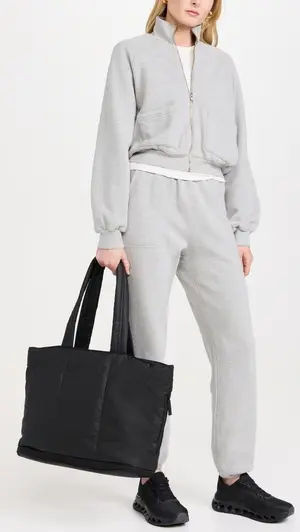 CALPAK Luka Expandable Laptop Tote Bag - Matte Black