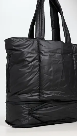 CALPAK Luka Expandable Laptop Tote Bag - Matte Black