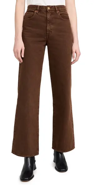 SLVRLAKE Grace Straight Leg Jeans - Northern Cedar
