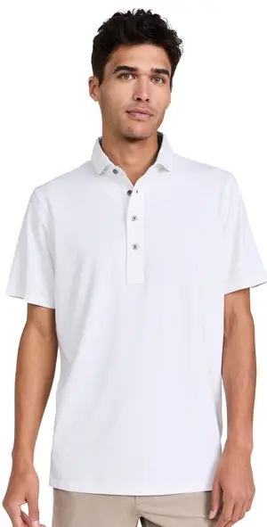 Greyson Tala Lightweight Airflow Jersey Polo - Arctic