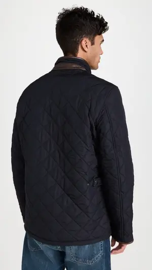 Barbour Powell Quilted Jacket - Navy